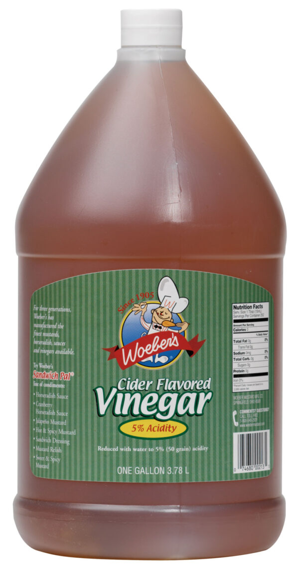 WOEBER'S 5% CIDER FLAVORED VINEGAR 1 GALLON JUG | STL Food Outlet
